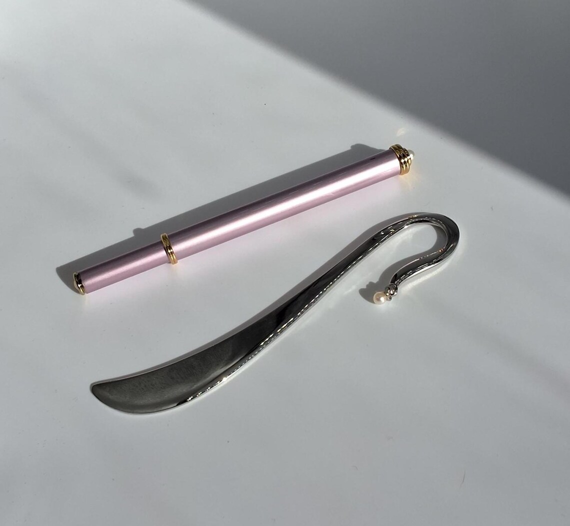 Mikimoto Pearl Pen and Pearl Bookmark - Etsy