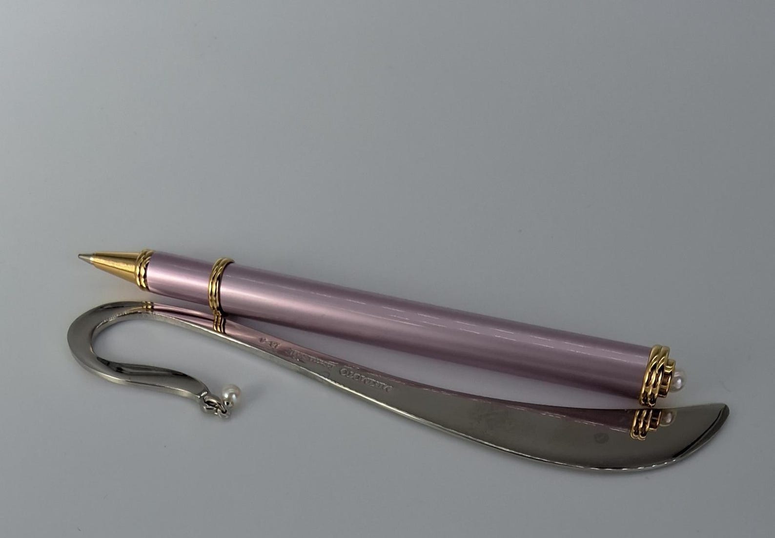 Mikimoto Pearl Pen and Pearl Bookmark - Etsy