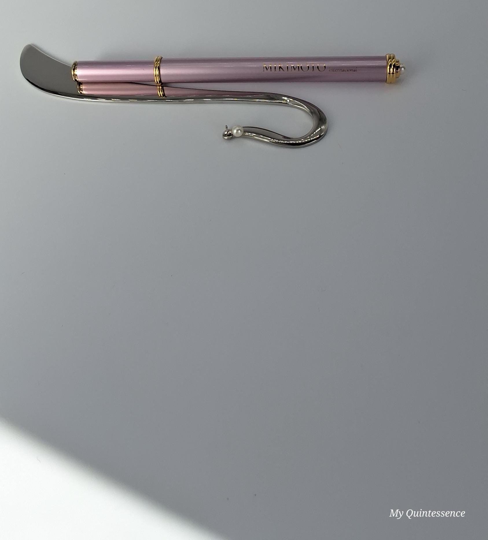 Mikimoto Pearl Pen and Pearl Bookmark - Etsy
