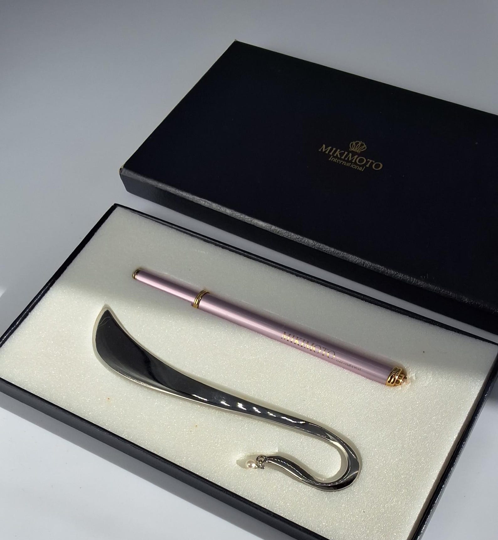 Mikimoto Pearl Pen and Pearl Bookmark - Etsy