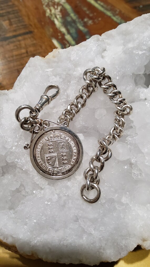 1887 queen victoria shilling - Gem