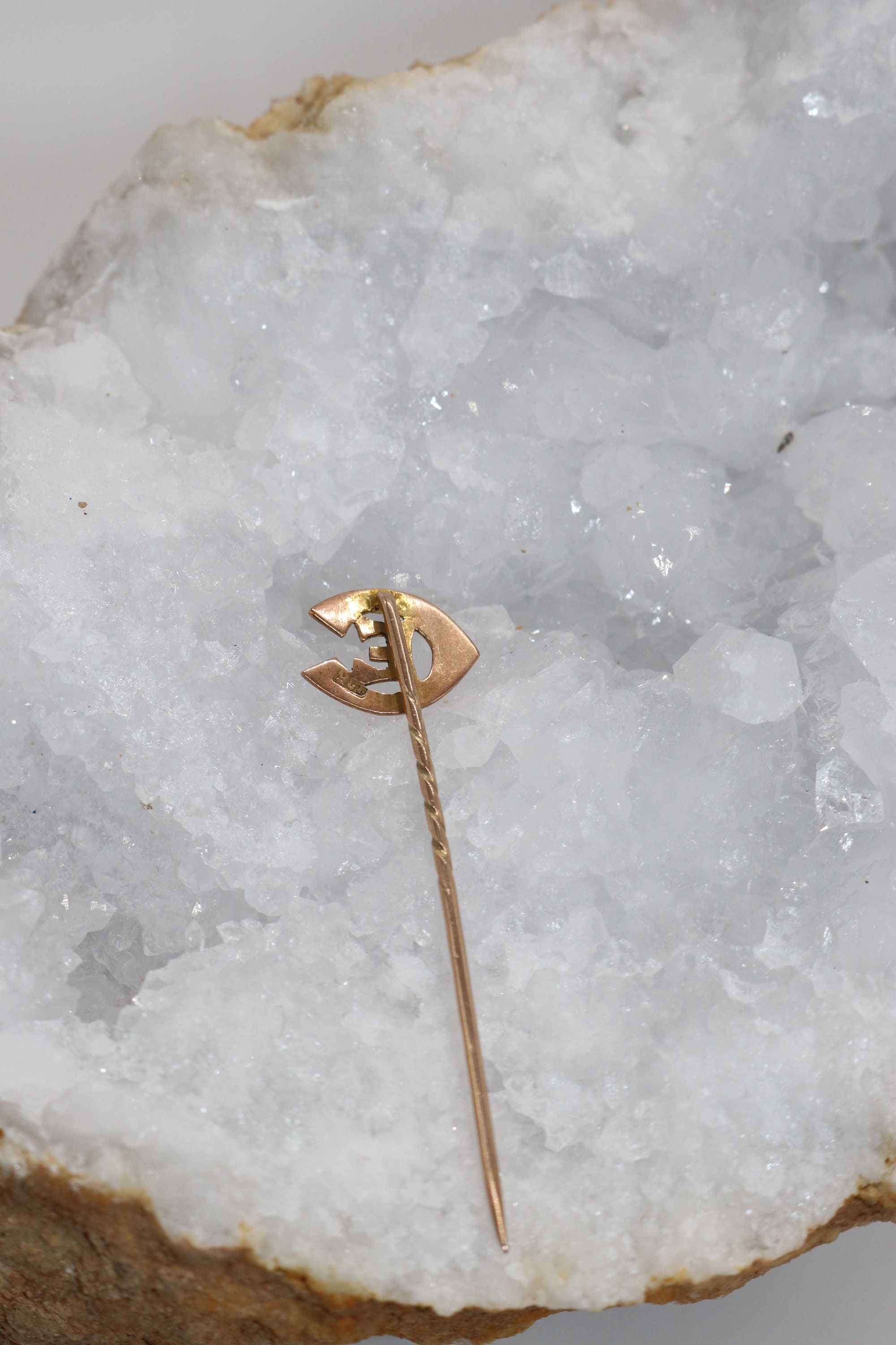 Antique Lapel Pin Hallmarked 9ct Gold - Etsy