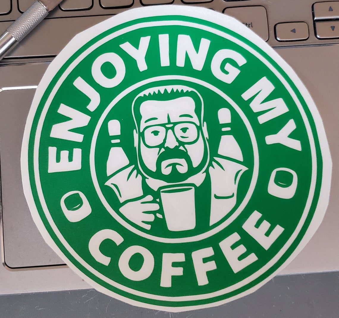 Walter Sobchak the Big Lebowski Coffee Starbucks Decal Sticker - Etsy