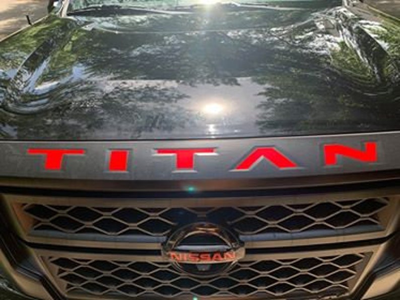 Nissan TITAN Hood/grill Inlay Decals 2016-19 or 2020-22 - Etsy