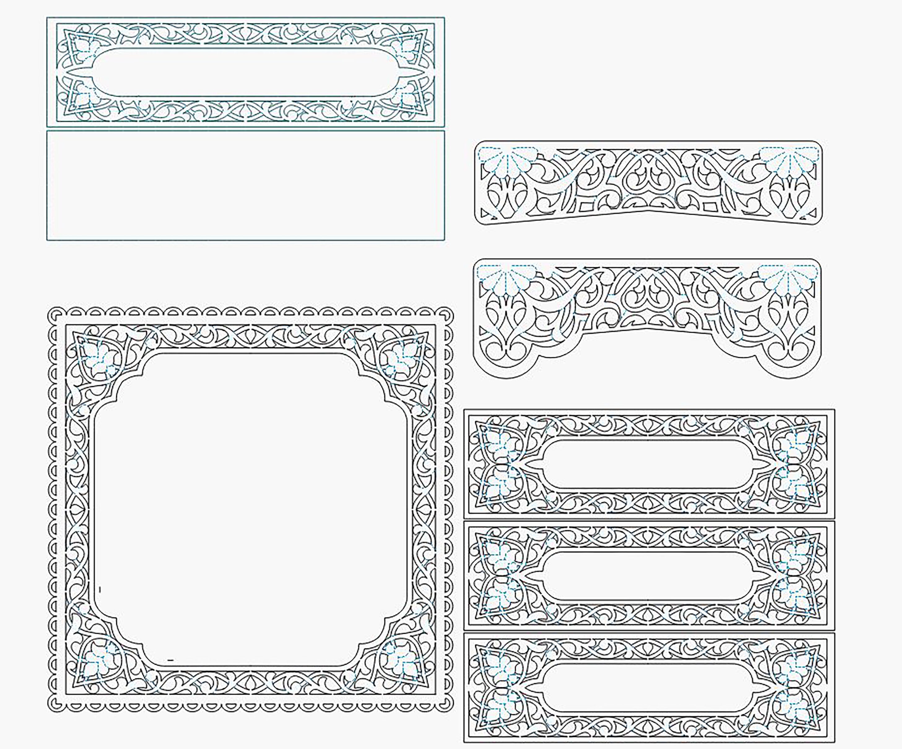 Islamic Quran Book Stand Quran Holder Cdr, Dxf Vector Files - Etsy
