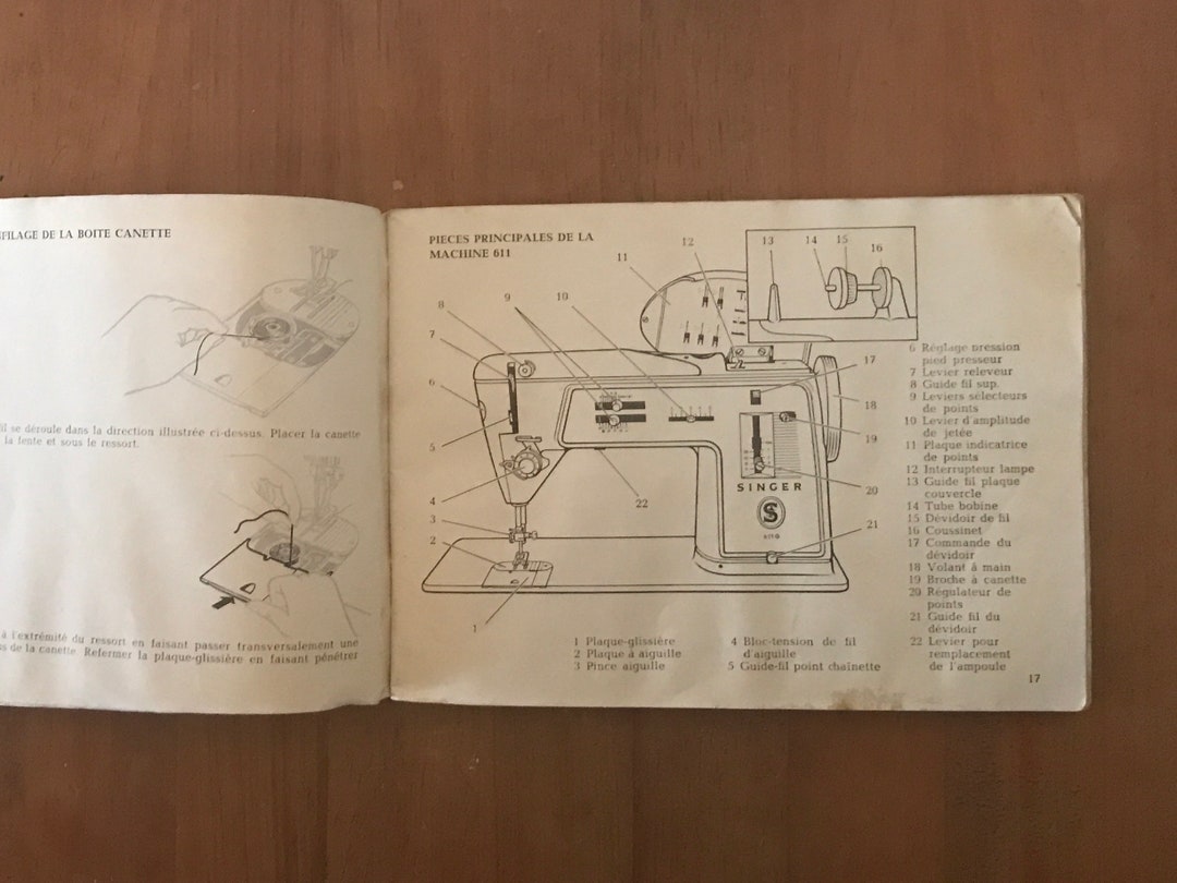 Manual Sewing Machine Singer 611g - Etsy