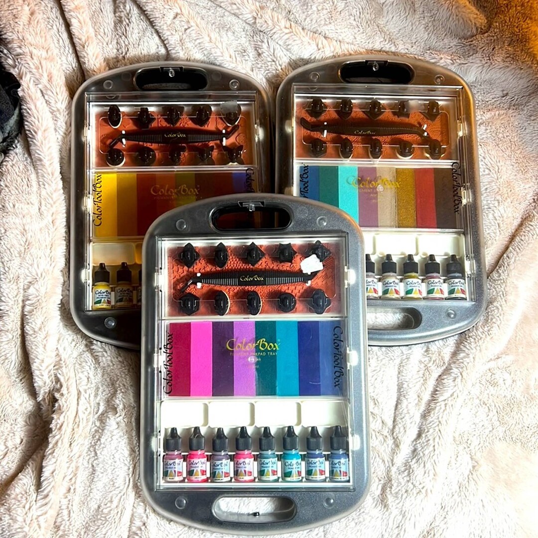 Rare Unique Find Color Tool Box Ink Cases Set of 3 - Etsy