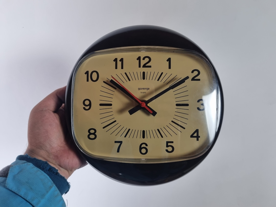 Vintage Gorenje Wall Clock Space Age / Capsule Wall Clock / Plastic ...