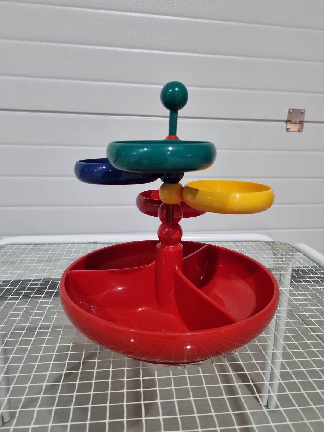 Vintage Rare Mid Century 70s German Emsa Rainbow Plastic Snack Tray - Etsy