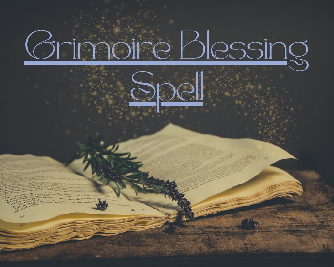 Grimoire Blessing Spell - Etsy