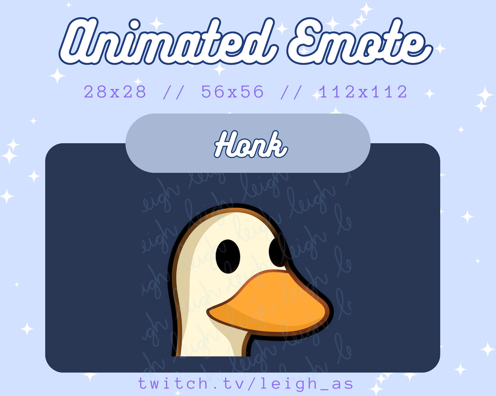 Animated Honking Goose Emote for Twitch Cute, Funny, Goofy, Streamer ...