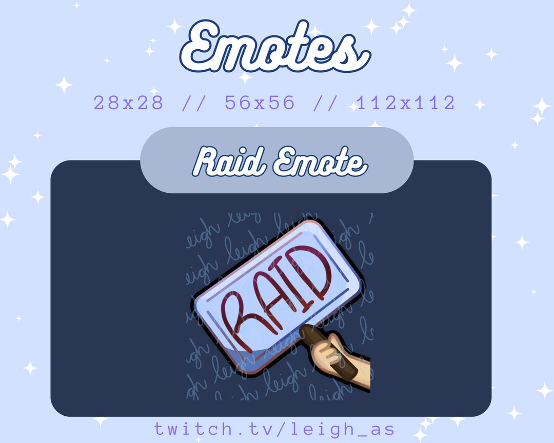 Raid Emote With 3 Different Skin Tones for Twitch, Discord, Youtube ...