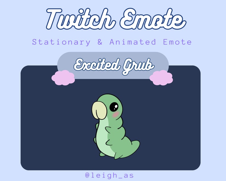 Excited Grub Twitch Emote - Hollow Knight Grub - Etsy