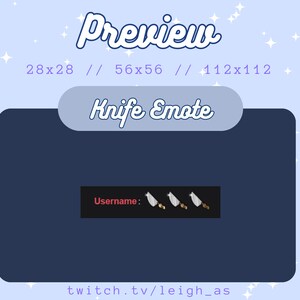 Knife Emote With 3 Different Skin Tones for Twitch, Discord, Youtube ...
