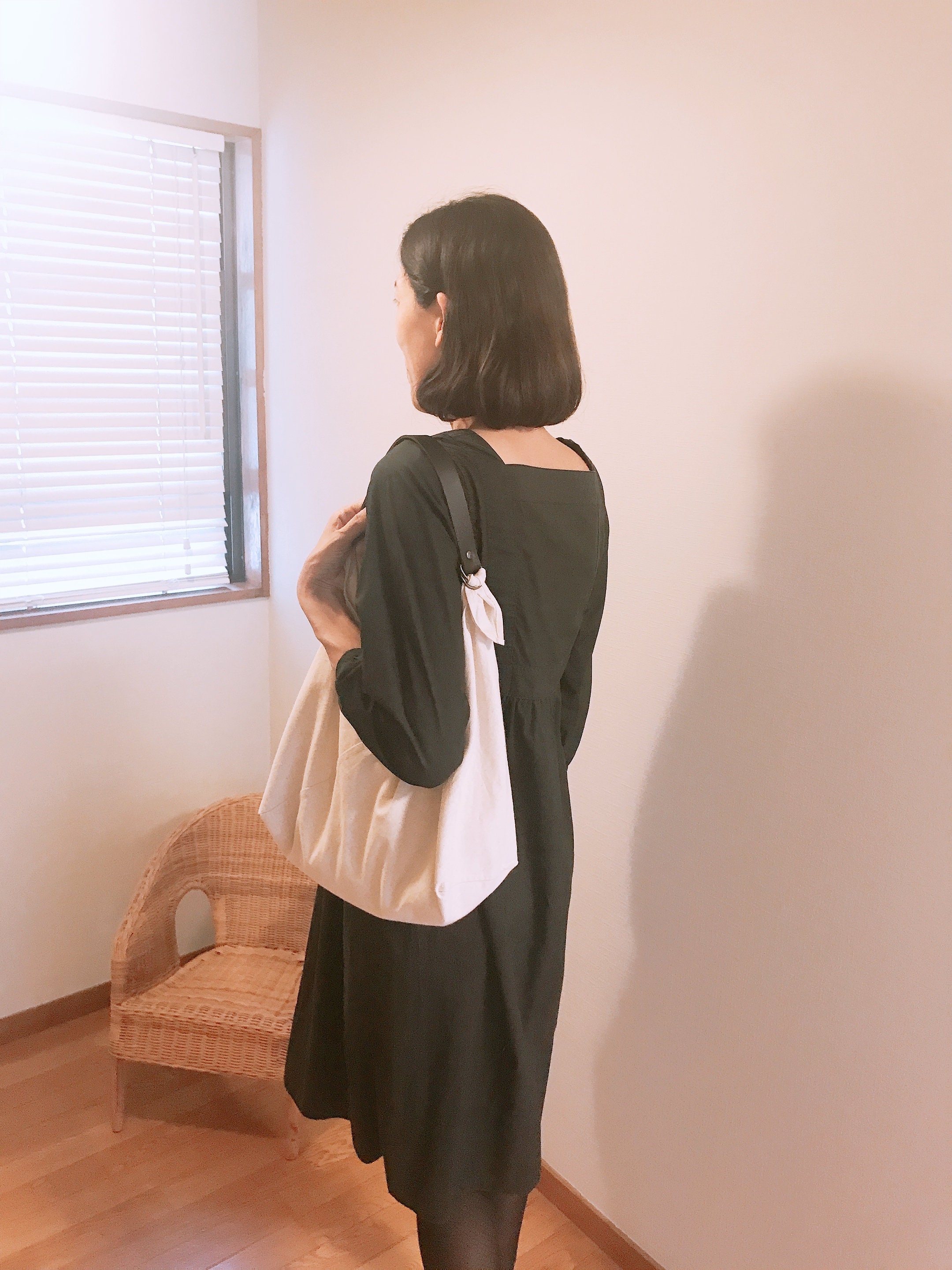 Azuma Bag With Leather Handle, Azuma Bag, Azumabukuro, Eco Bag ...