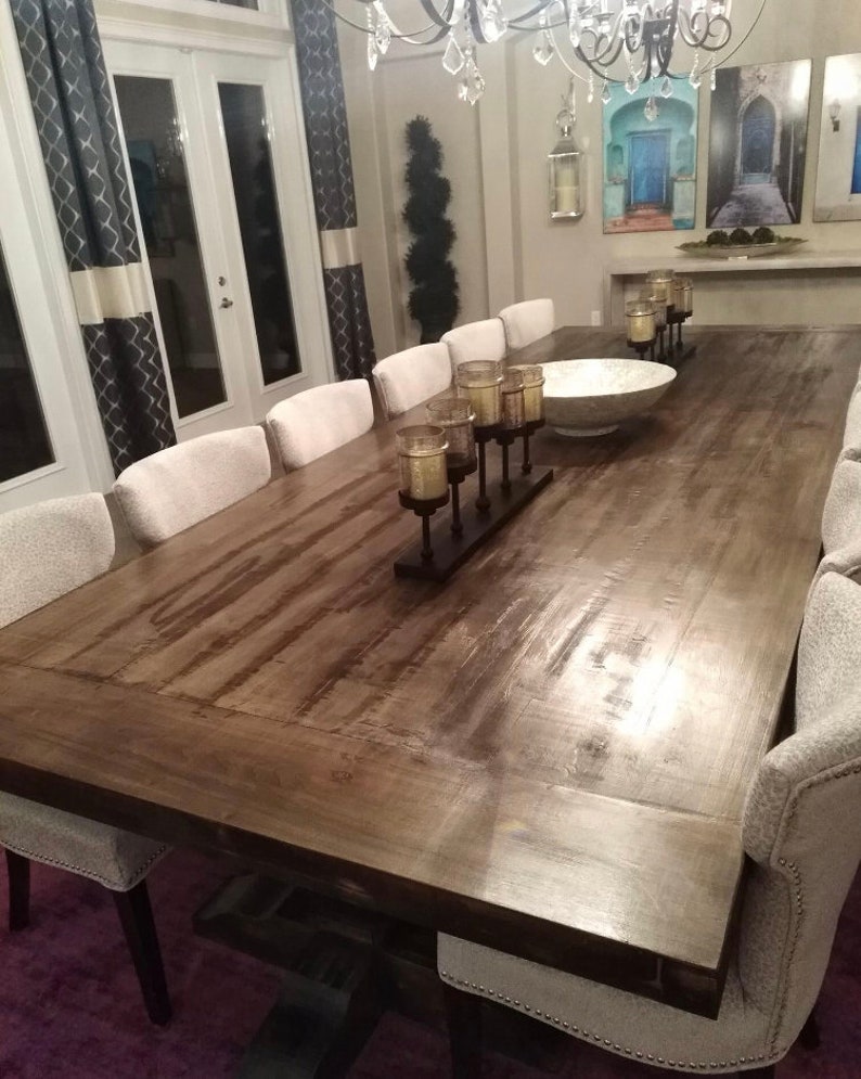 Huge Pedestal Dining Tables - Etsy