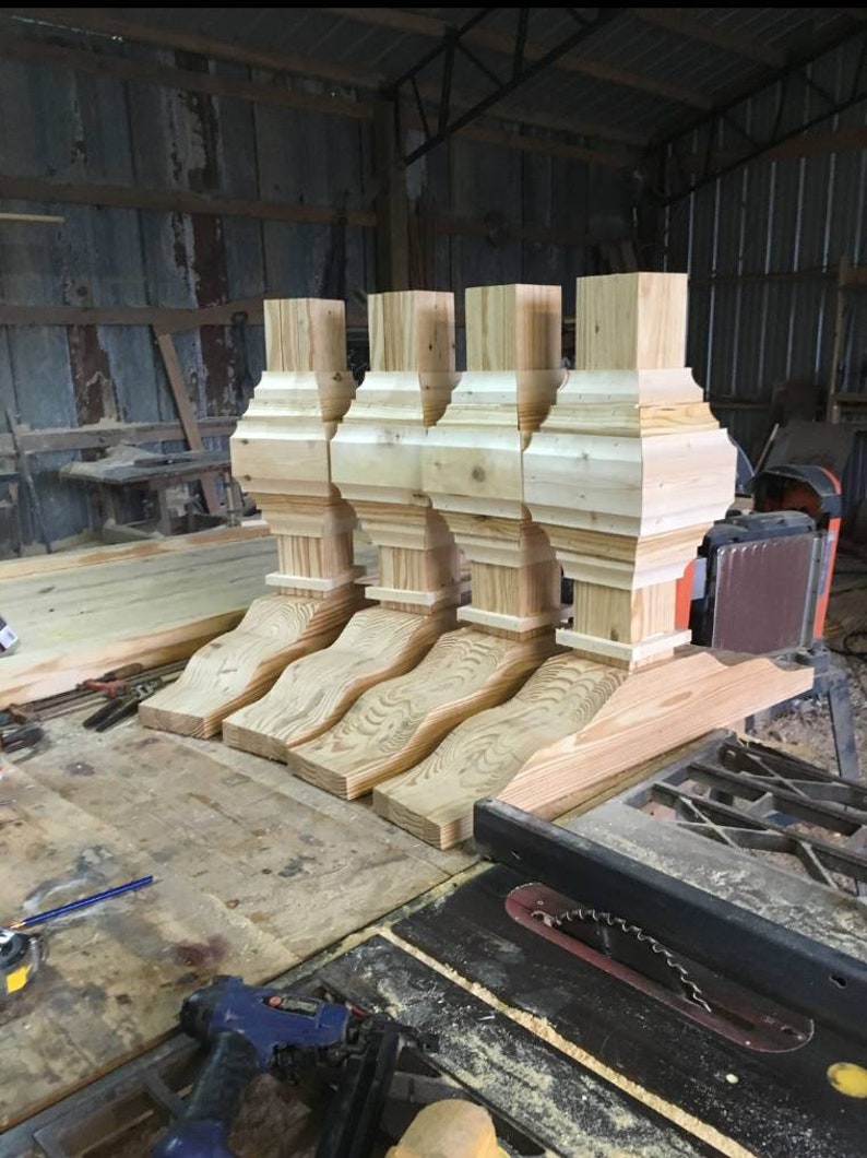 2 Pedestal Dining Table Legs Custom Sizes - Etsy