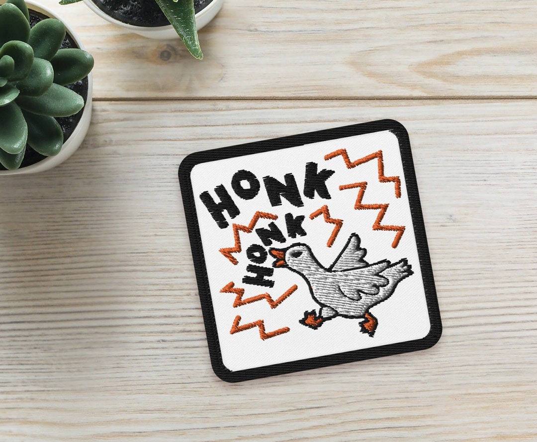 Honk Honk Angry Duck Embroidered Patch for Jacket, Jeans, Backpack ...