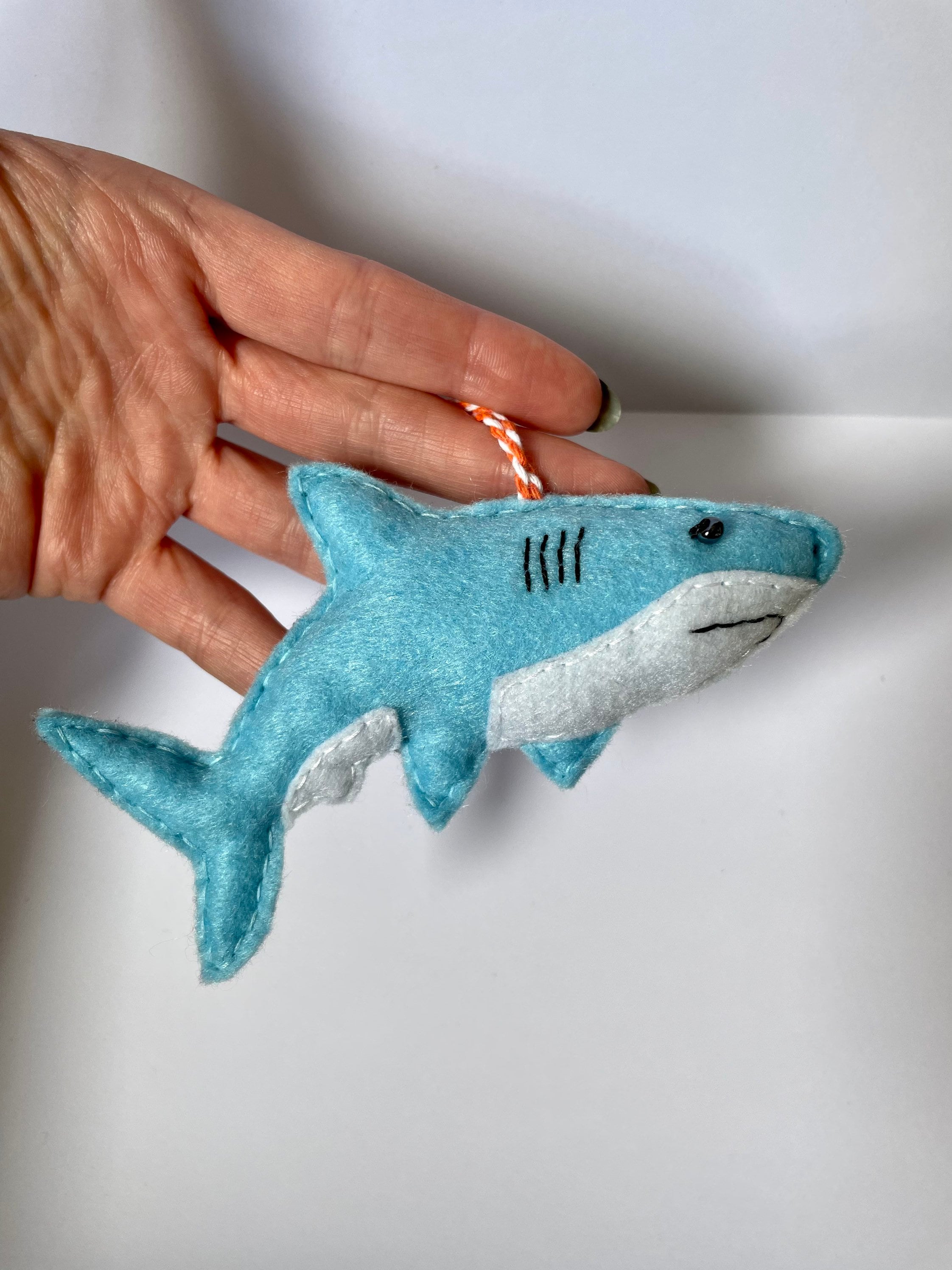 Handmade Felt Shark | Keyring | Keychain | Brooch | Plush | Magnet ...
