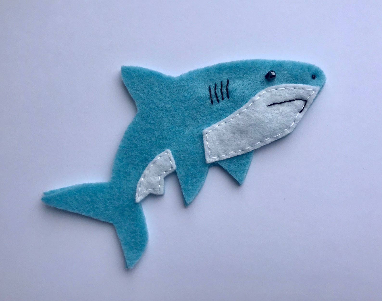 Handmade Felt Shark | Keyring | Keychain | Brooch | Plush | Magnet ...