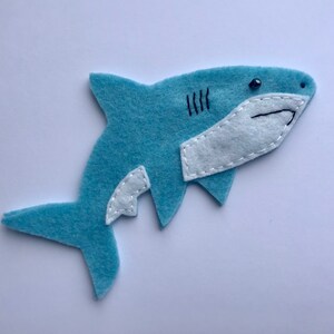 Handmade Felt Shark | Keyring | Keychain | Brooch | Plush | Magnet ...