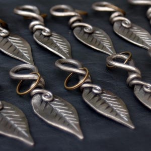 Hand Forged Steel Blacksmith Leaf Keyring/keychain/pendant - Etsy