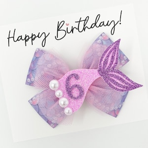 Mermaid Hair Bows, Under the Sea Party Theme, Mermaid Birthday, Custom ...