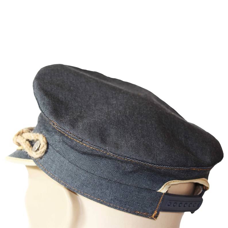 Sea Denim Captain's Hat Yacht Hat Boat Hat Navy - Etsy