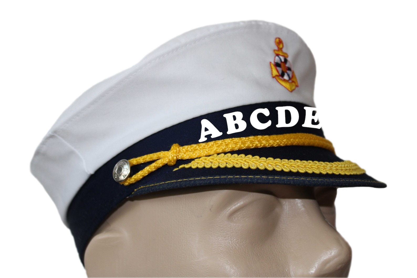 Captain's Hat, Sailor's Cap to Personalize With Your Name, Skipper Hat ...