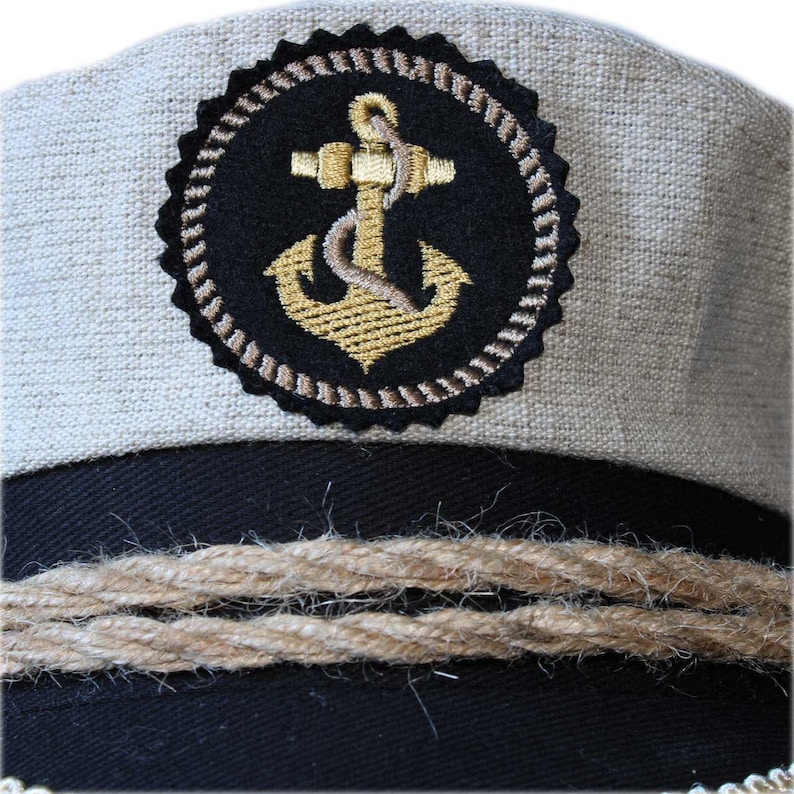 Captain Yacht Sailor Cap Skipper Marine Hat Festival | Etsy