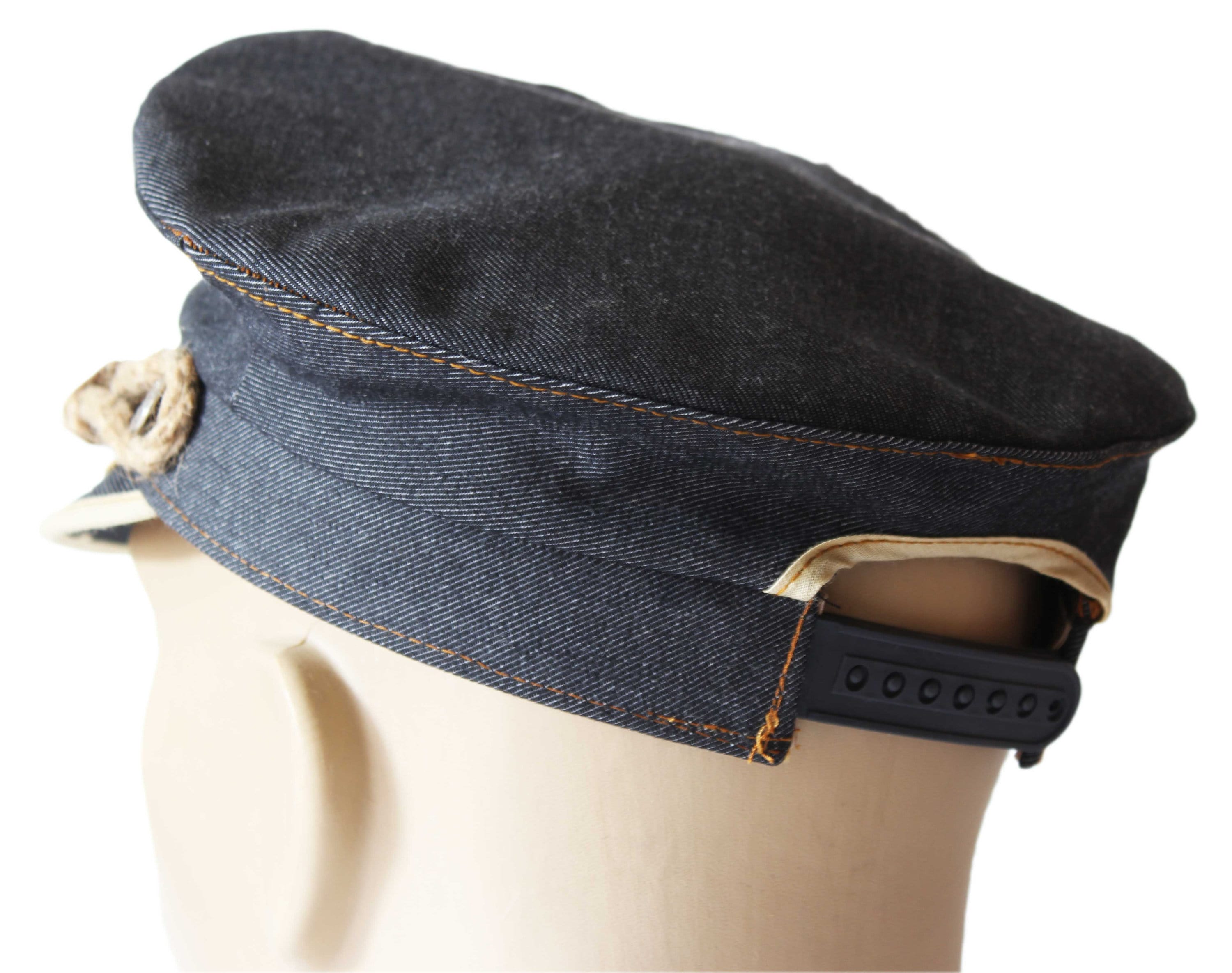 Sea, Denim, Captain's Hat, Yacht Hat, Boat Hat, Navy Captain Hat ...