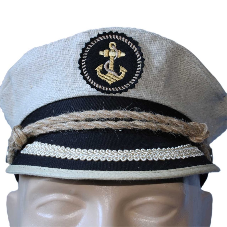 Captain Yacht Sailor Cap Skipper Marine Hat Festival | Etsy
