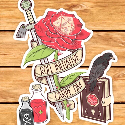 Carpe DM Dnd Sticker DM Gift Roll Initiative Dungeons & - Etsy
