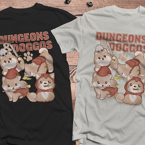 Dungeons & Doggos Dnd Shirt Gifts for Geeks Dungeon Master | Etsy