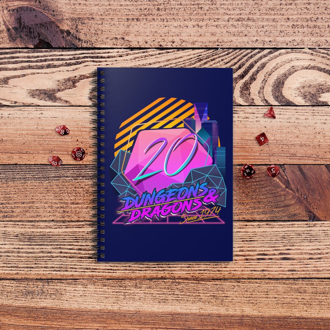 Retro D20 Spiralbook | Retro | Gifts for Dnd | Dungeon Master (dm ...