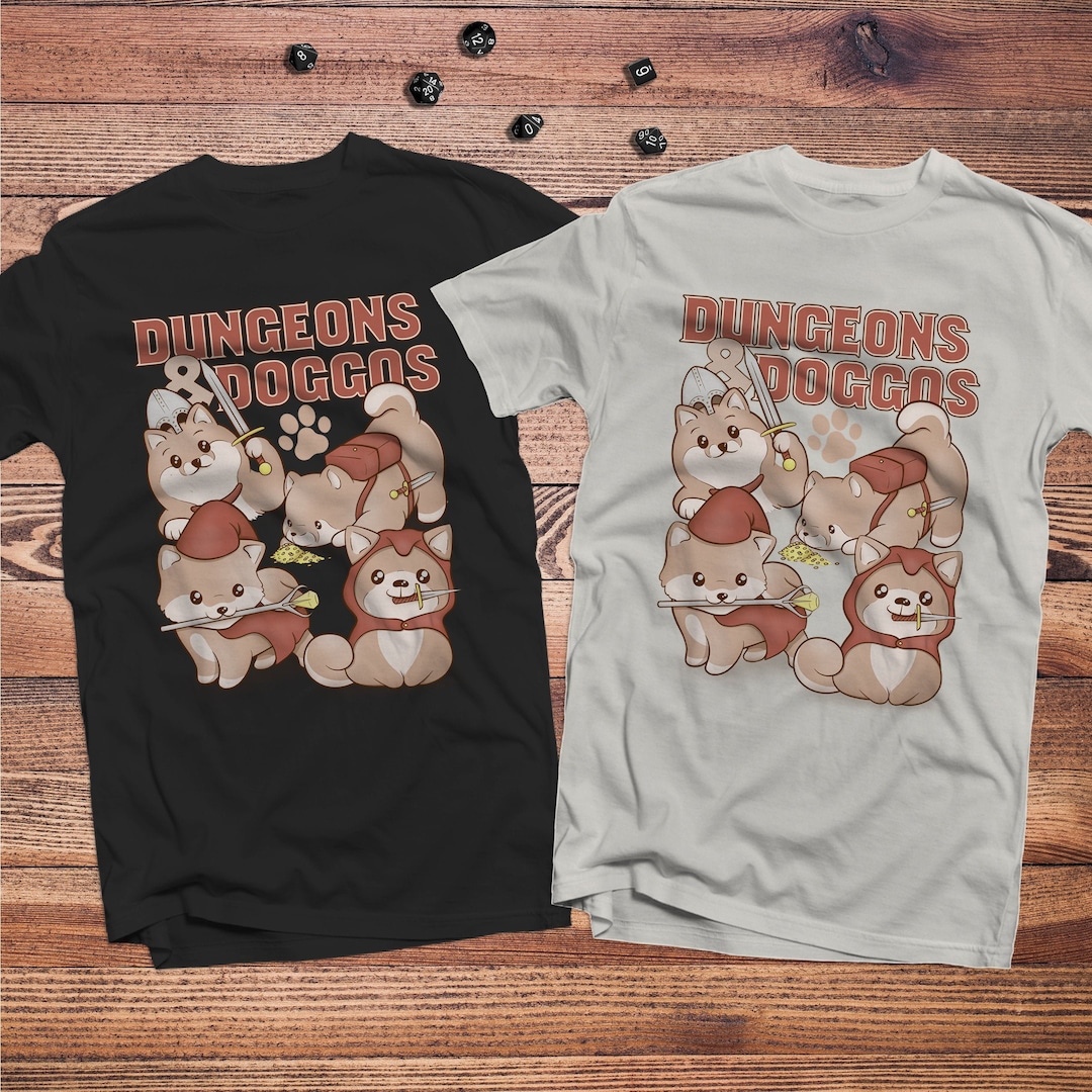 Dungeons & Doggos Dnd Shirt | Gifts for Geeks | Dungeon Master (dm ...