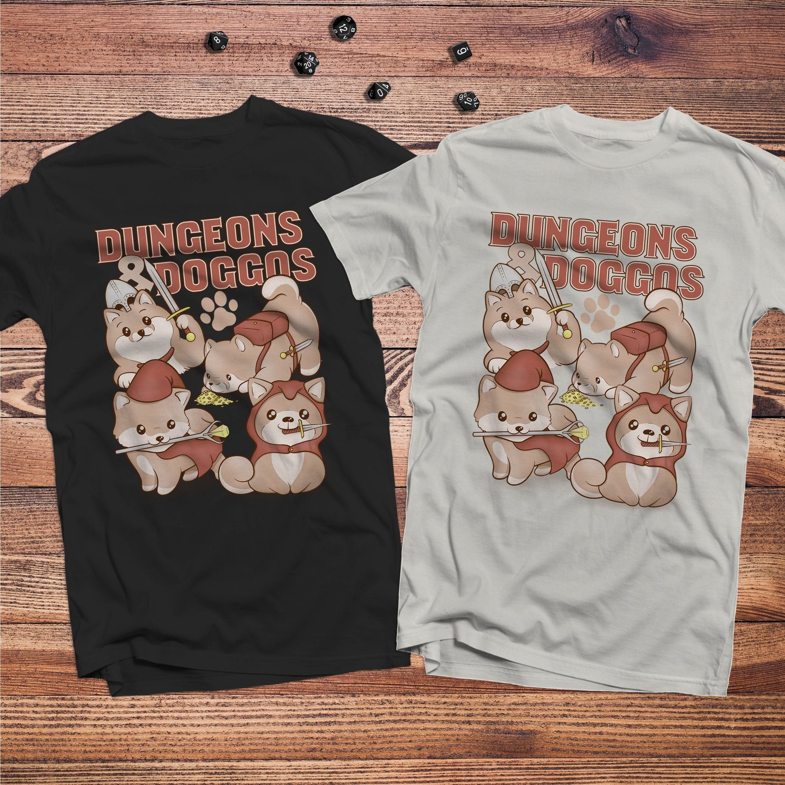 Dungeons & Doggos Dnd Shirt | Gifts for Geeks | Dungeon Master (dm ...