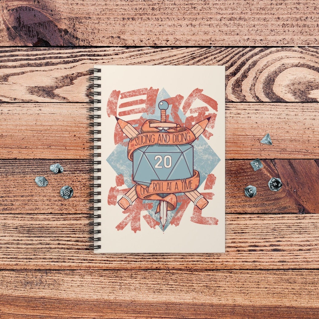 Slicing and Dicing Dnd Notebook | Gift for Dnd Players | Dungeons and ...