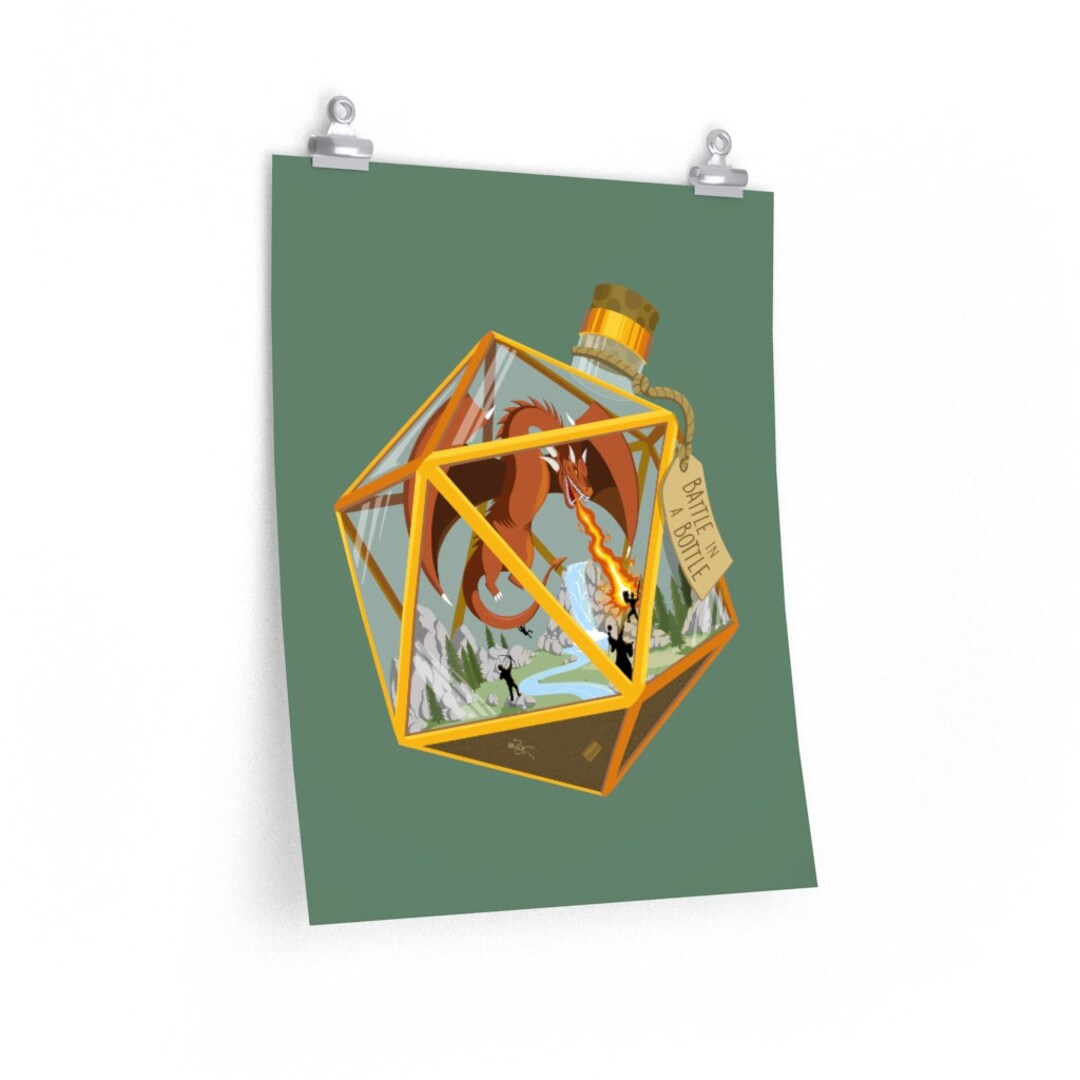 Battle in a Bottle Poster | Dragon Potion | Dungeons and Dragons | DM ...