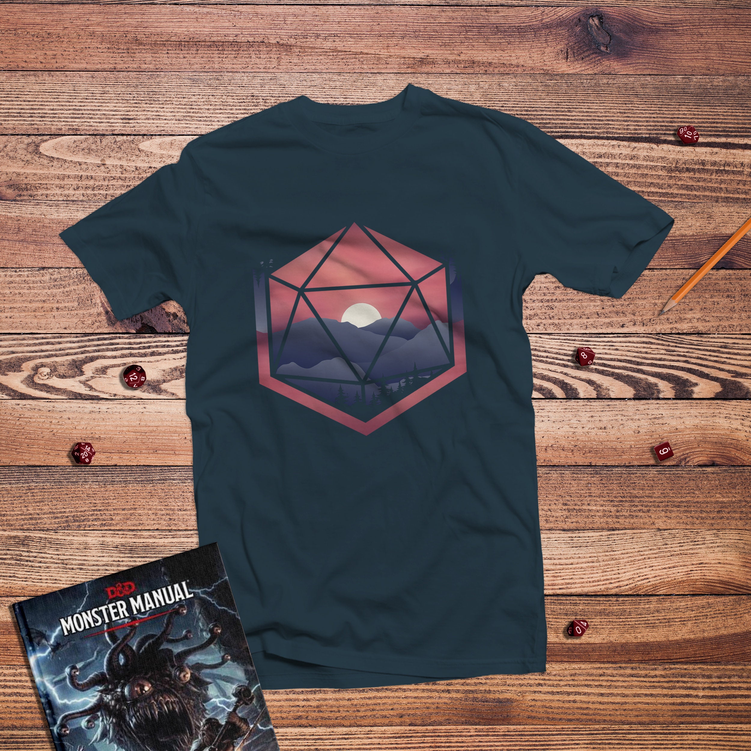 Mountain D20 Dnd Shirt | Dnd | Gifts for Geeks | Dungeon Master (dm ...