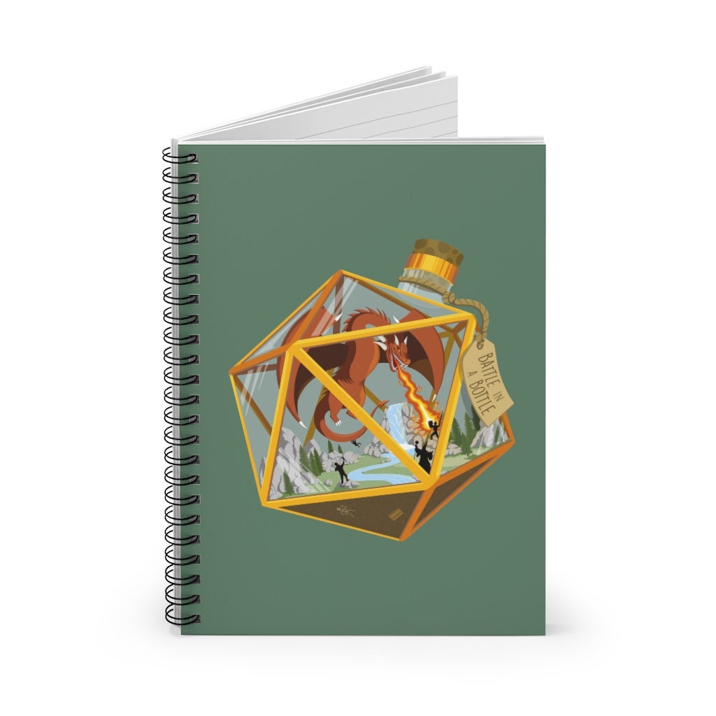 Battle in a Bottle Notebook Dragon Potion Dungeons and | Etsy