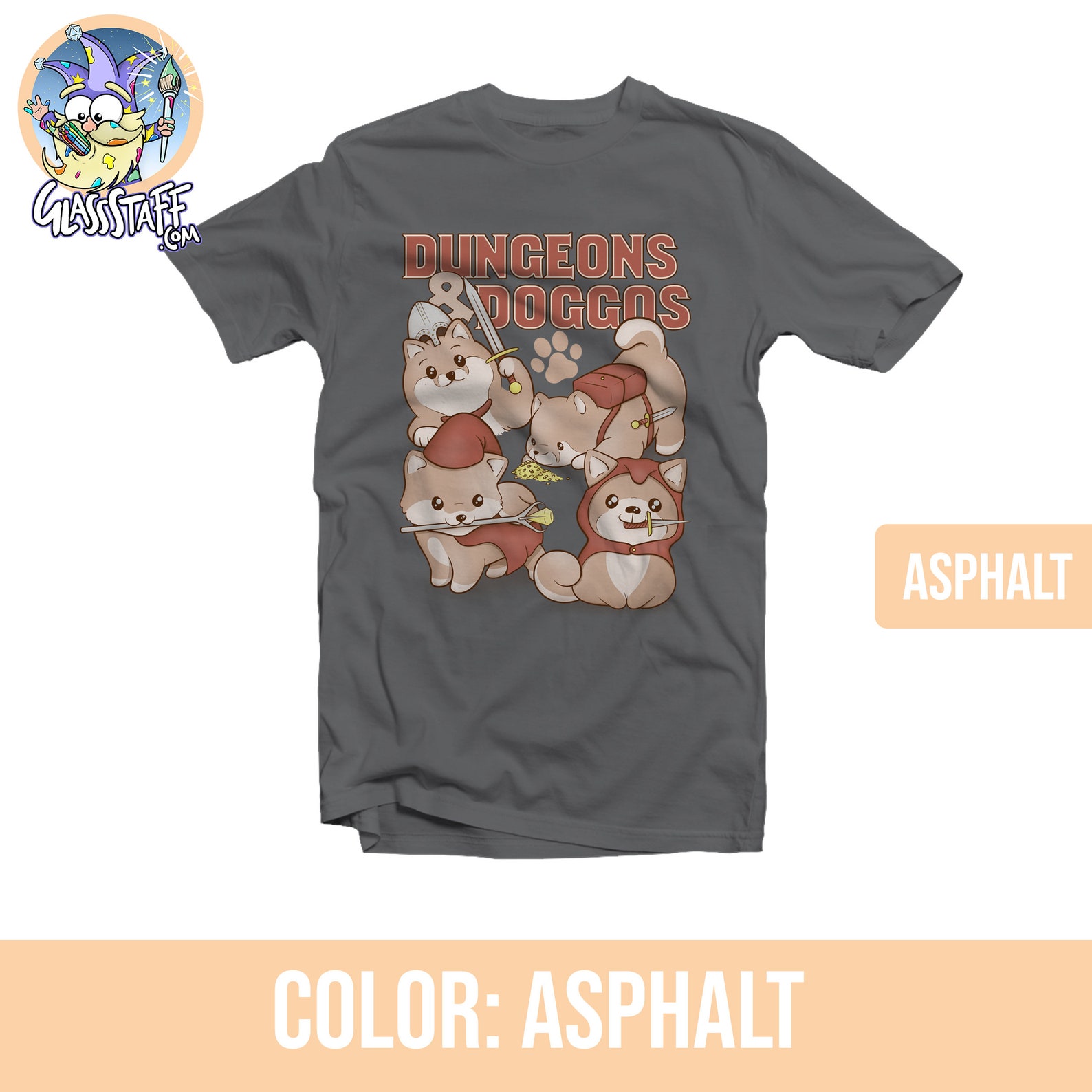 Dungeons & Doggos Dnd Shirt | Gifts for Geeks | Dungeon Master (dm ...