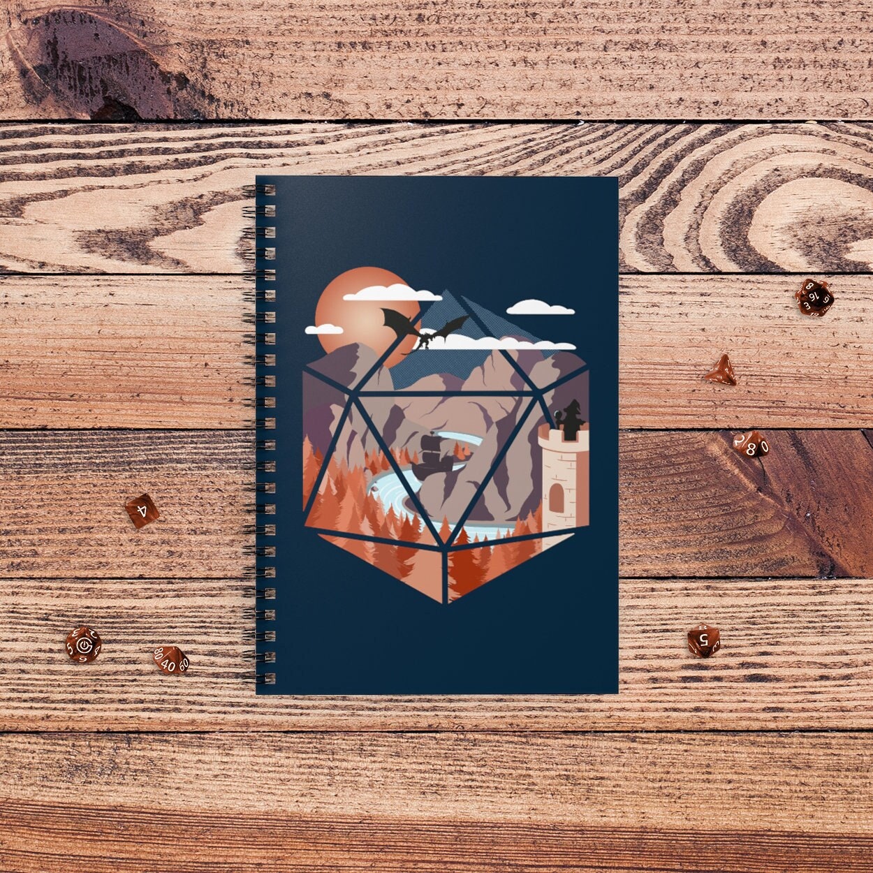 The Arrival D20 Notebook / Journal Dm Gift Dnd Dm Dnd | Etsy