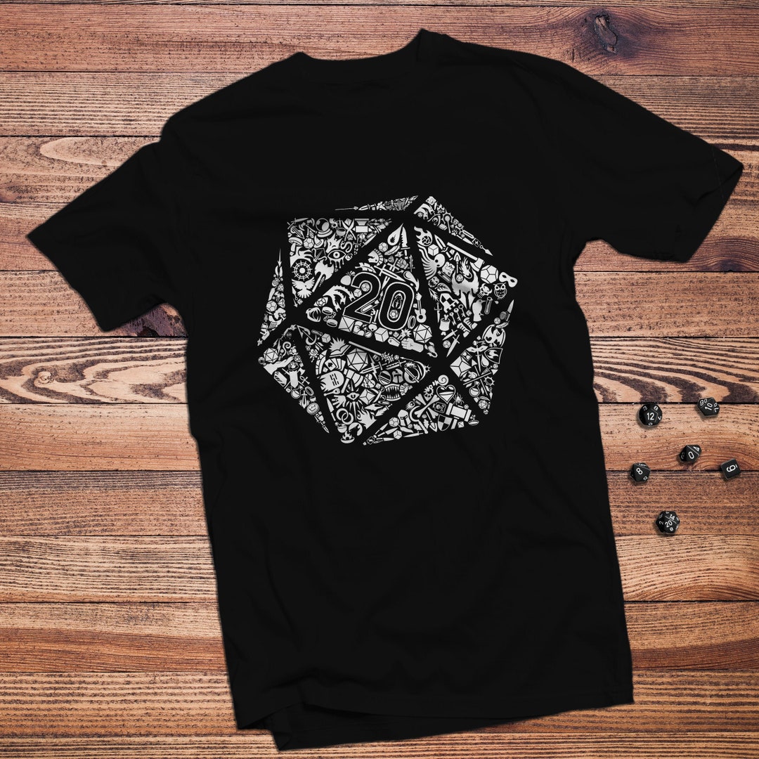 Mosaic D20 Dnd Shirt | Dungeons & Dragons | Gifts for Geeks | Dungeon ...
