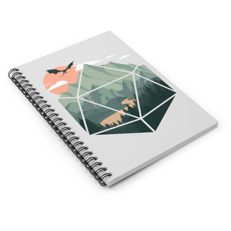 A D20 Scene Notebook Gift for Dnd Players Dungeons and | Etsy