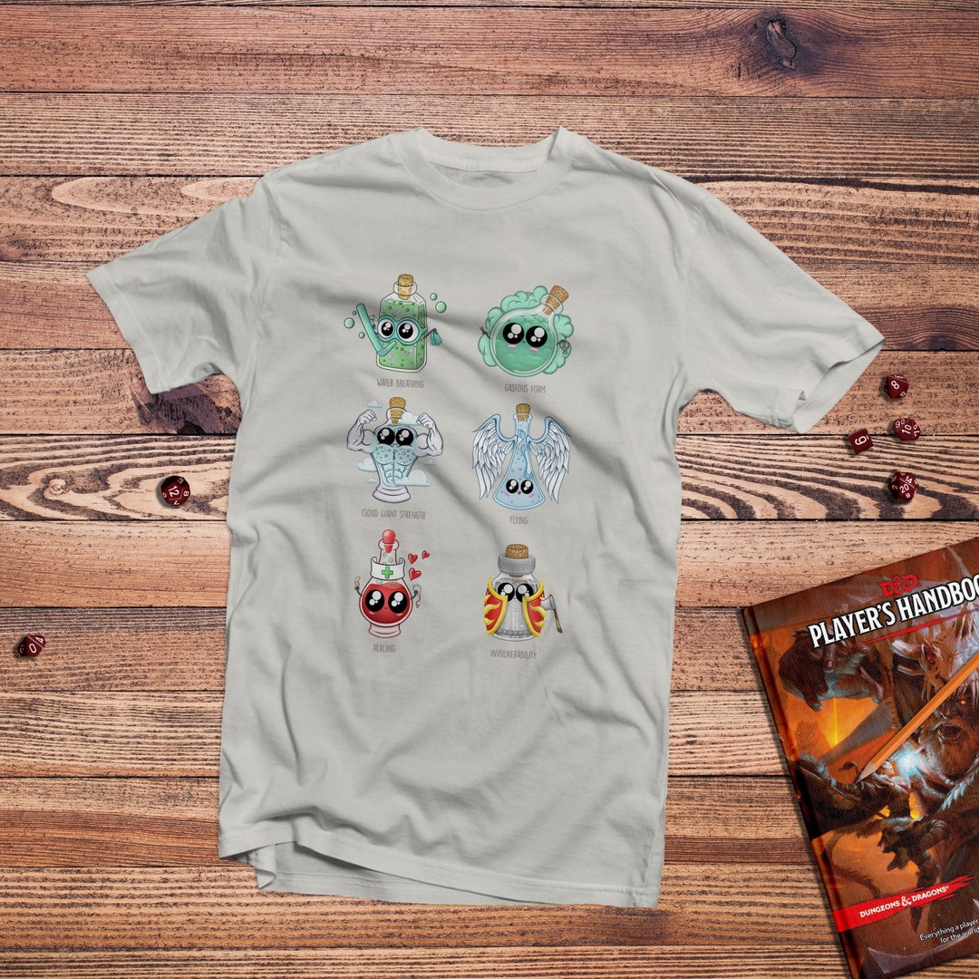 Cute Potions Dnd Shirt Kawaii Dnd Shirts Cute Gifts for Dnd Dungeon ...