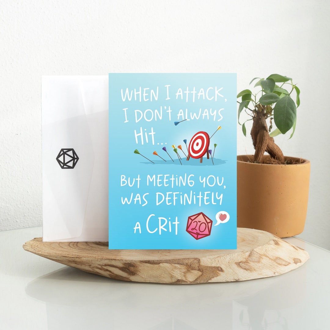 Meeting You Postcard | DND | Love Friendship | Valentine | Dungeons ...