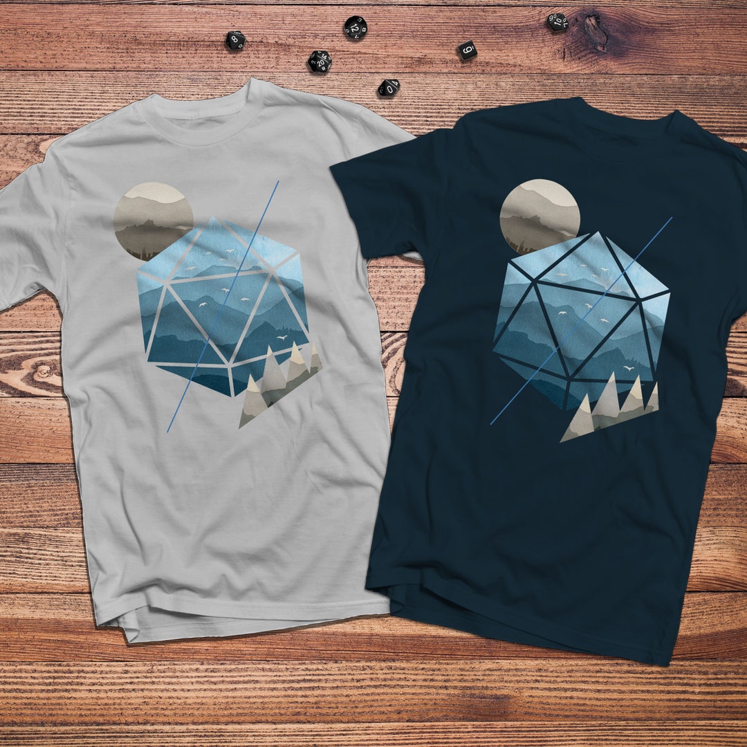 Watercolor D20 Shirt | Dungeons & Dragons | Dnd | Gifts for Geeks ...
