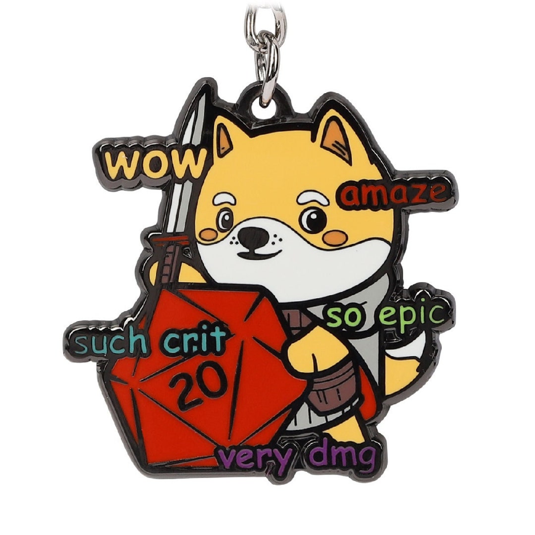 Wow.. Very Dnd Keychain, so Cool | DM Gift | Gift for Gamers | Dnd Gift ...