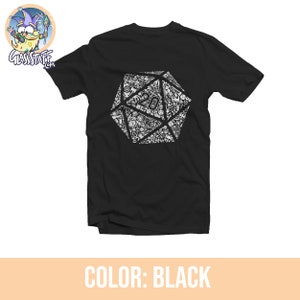 Mosaic D20 Dnd Shirt | Dungeons & Dragons | Gifts for Geeks | Dungeon ...